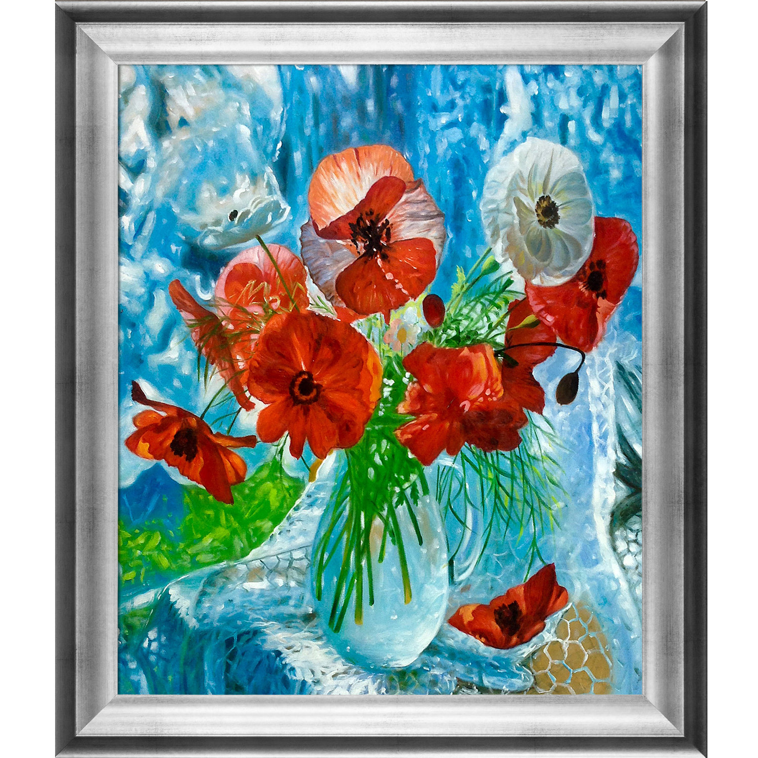 Vault W Artwork Still Life with Poppies Reproduction by Celito Medeiros ...