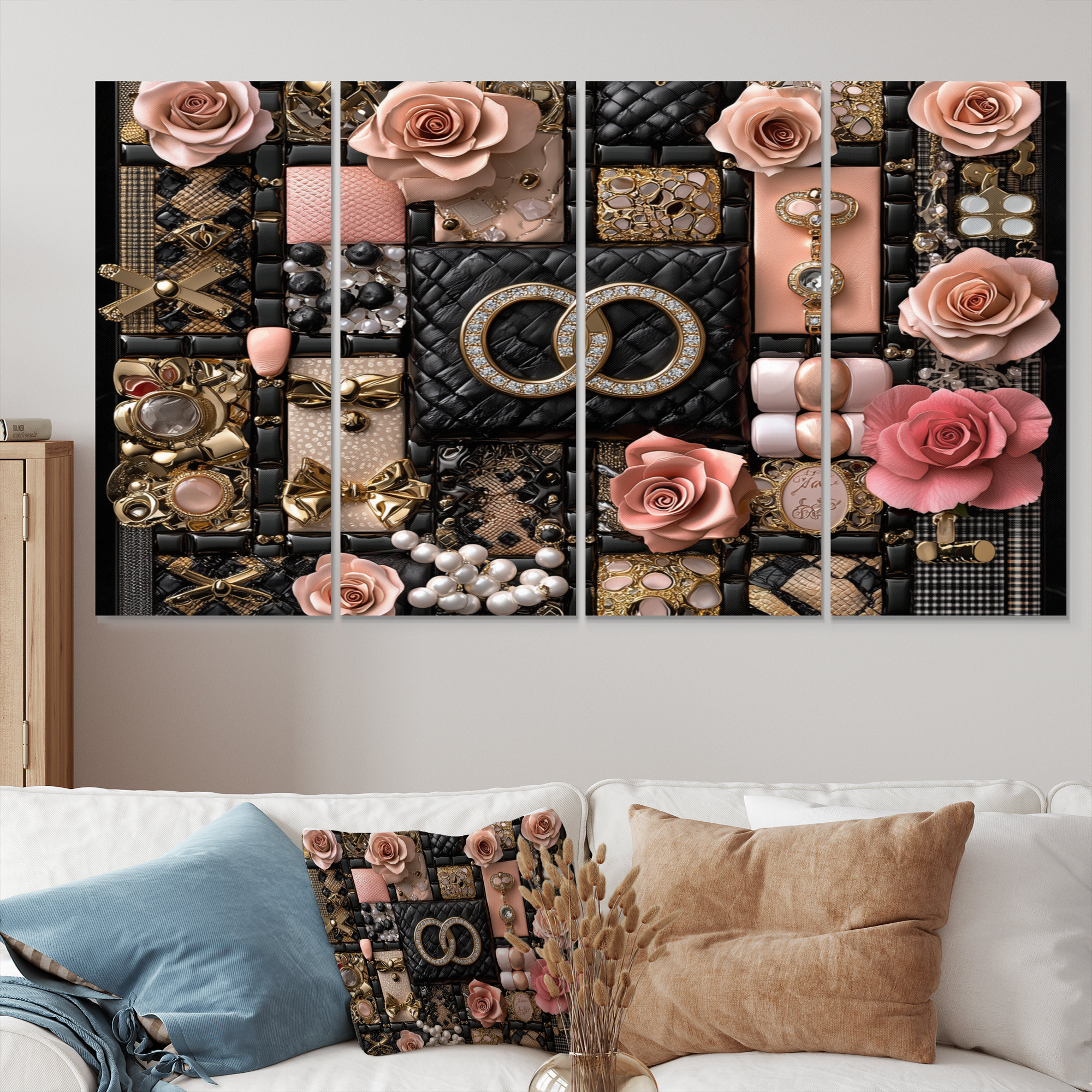 Mercer41 Pink And Black Fashion Geometric Glam Pattern II - Fashion ...