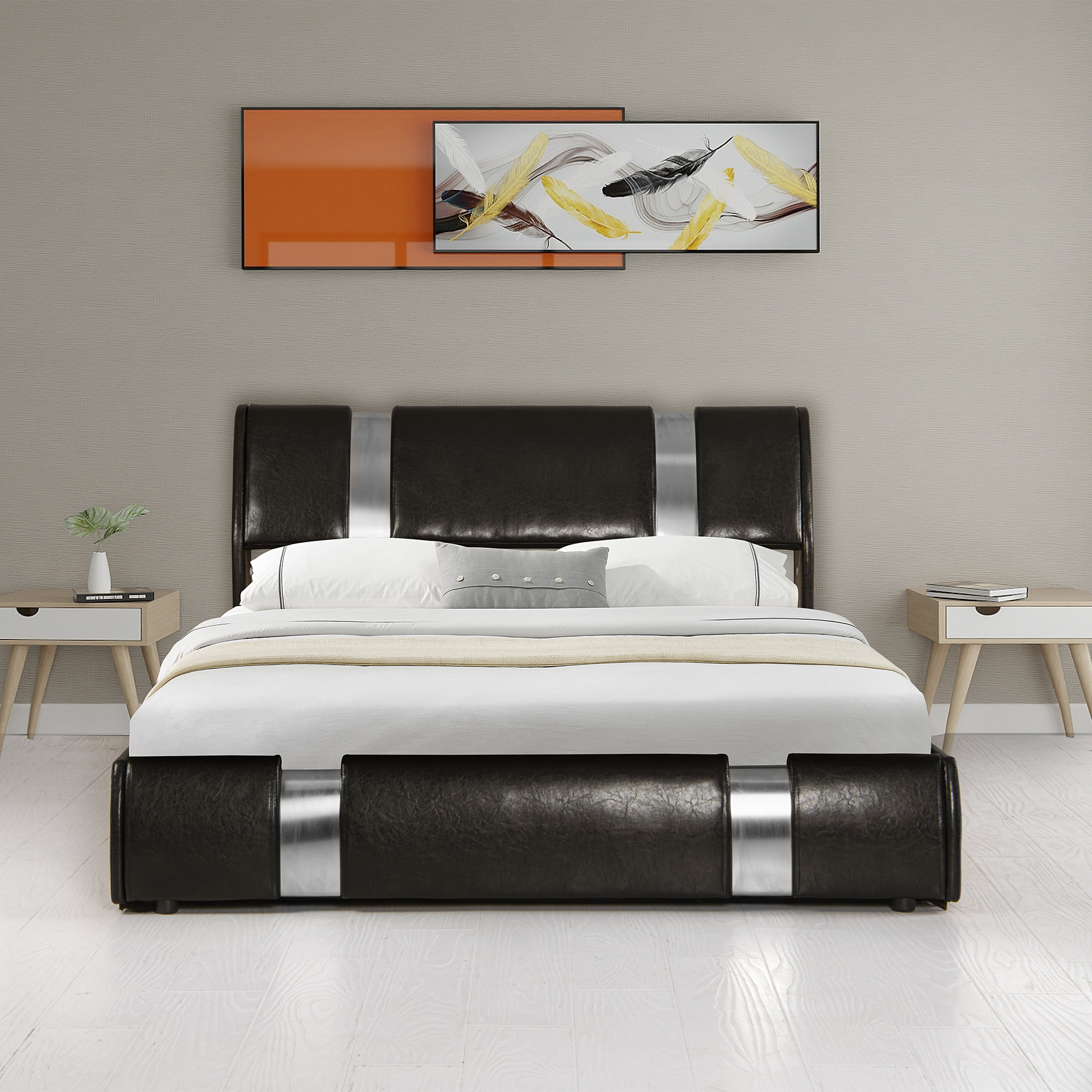 Orren Ellis Storage Platform Bed | Wayfair