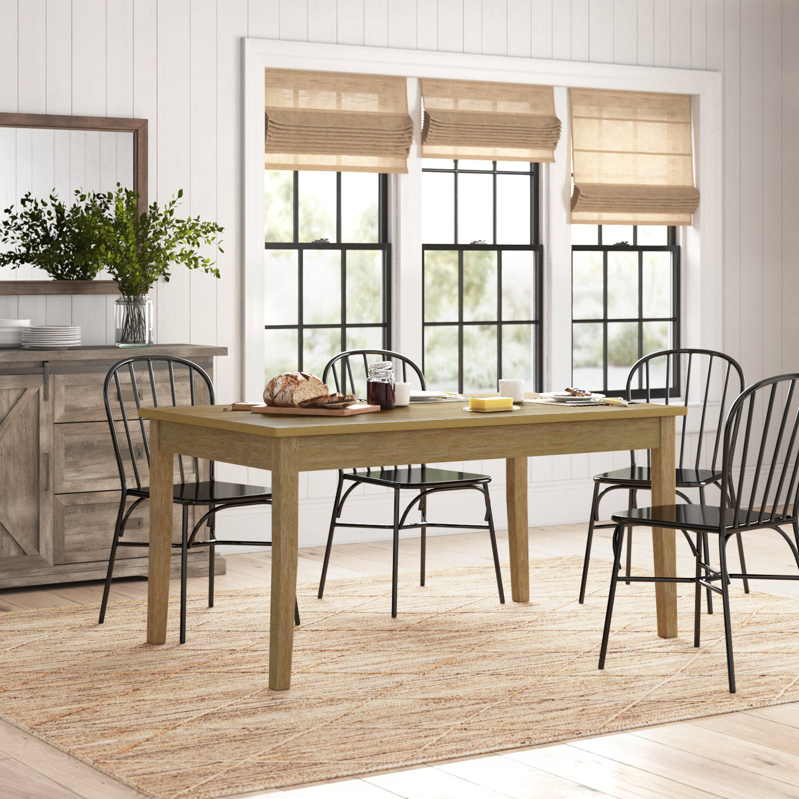 Laurel Foundry Modern Farmhouse Beasley Rectangular 60'' Dining Table ...