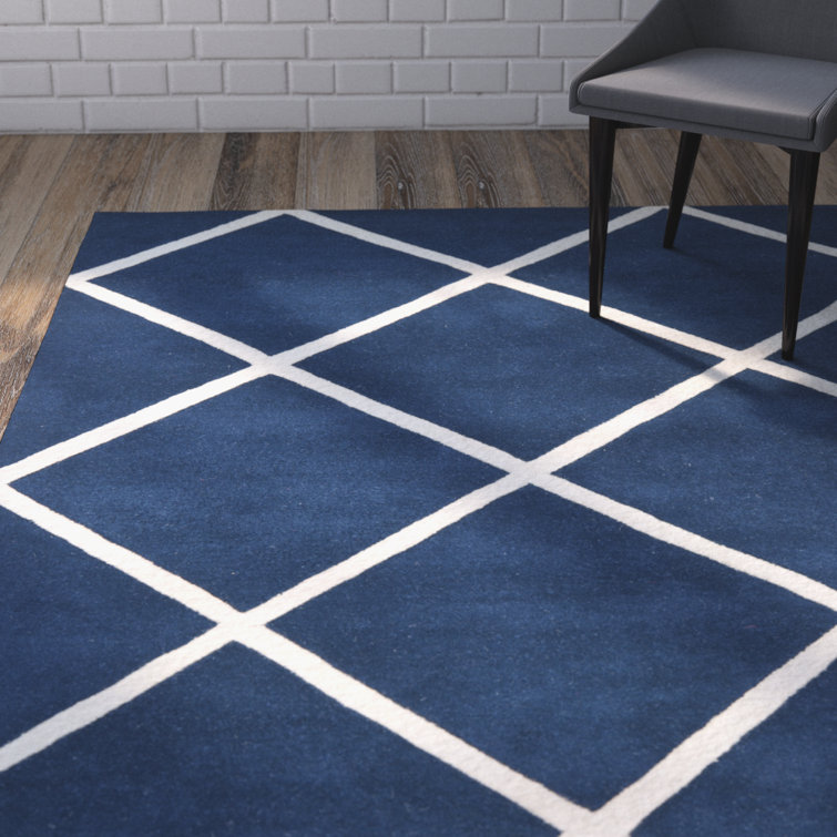 Ebern Designs Teresita Hand Tufted Wool Geometric Rug & Reviews | Wayfair