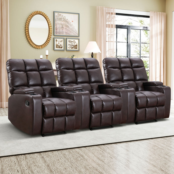 Hokku Designs Paree Relaxation: 33.5" Wide Faux Leather Recliner with ...