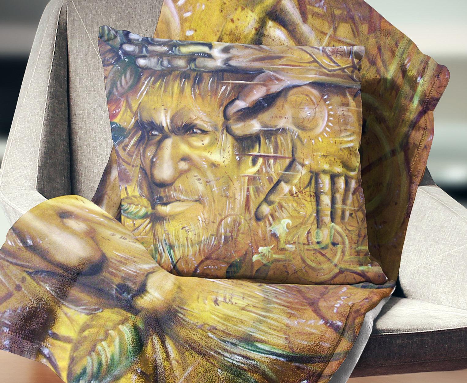 Design Art Sylvan - Portrait Printed Pillow | Wayfair