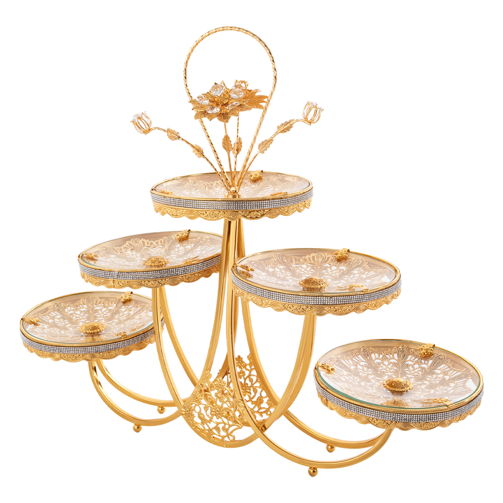 House of Hampton® Cupcake Stand, Fruits Dessert Display Plate | Wayfair