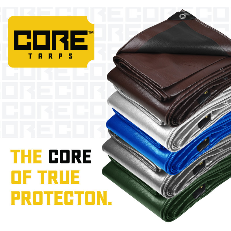 Core Tarps 20 Mil Heavy Duty Polyethylene Tarp, Waterproof, UV ...