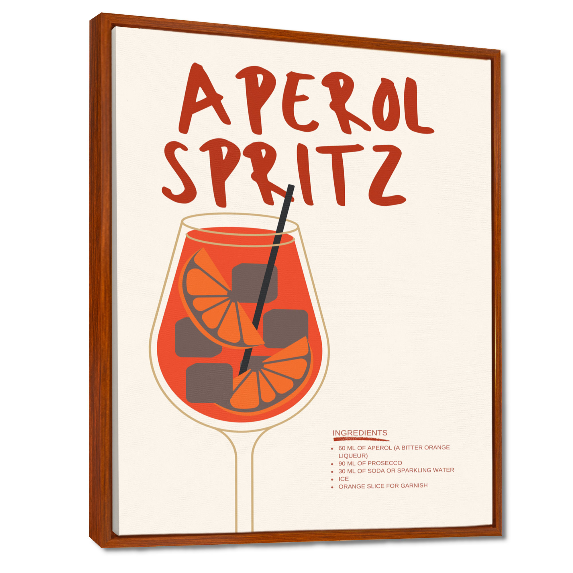 Ebern Designs Orange Aperol Spritz On The Rocks Night Out III ...
