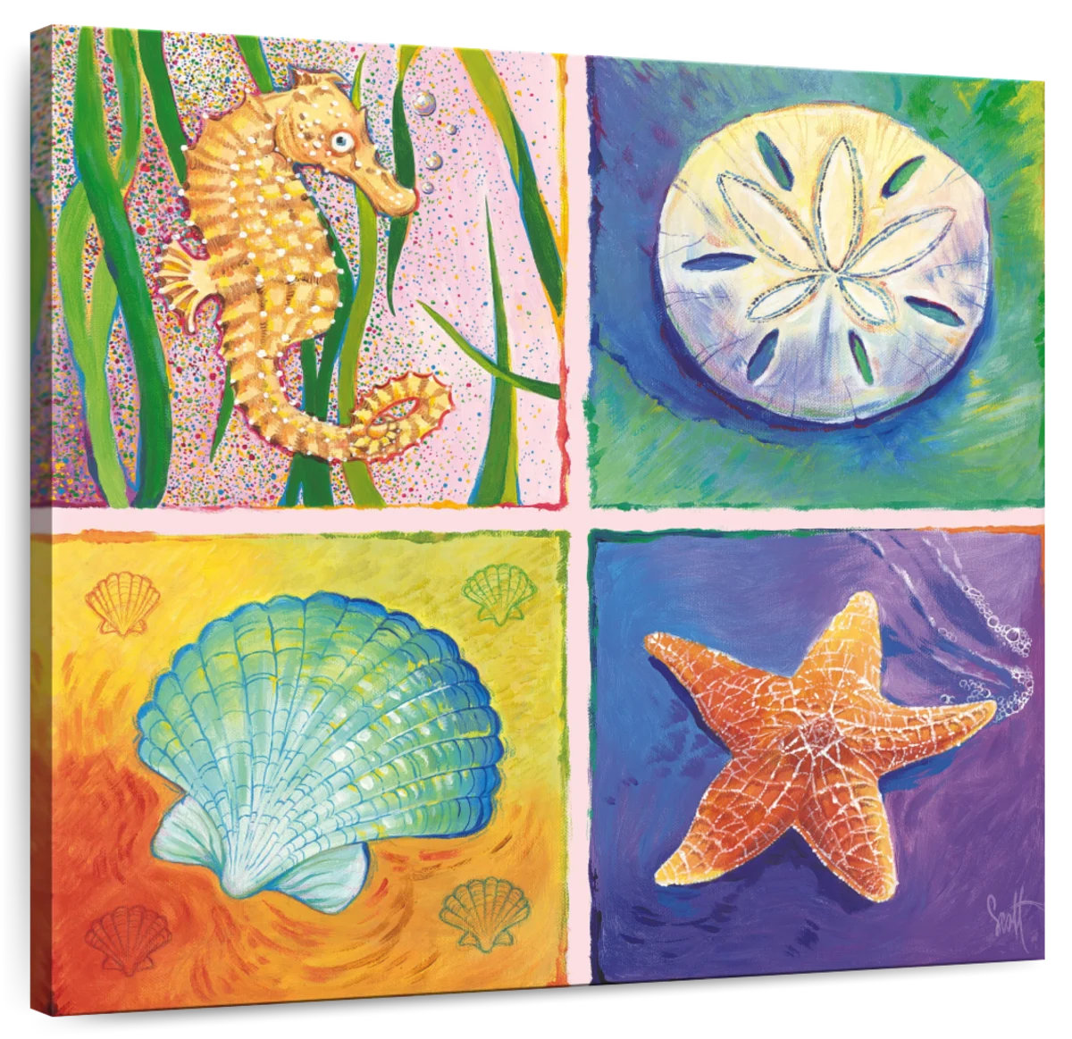Breakwater Bay Aletra Sea Life Panel II | Wayfair