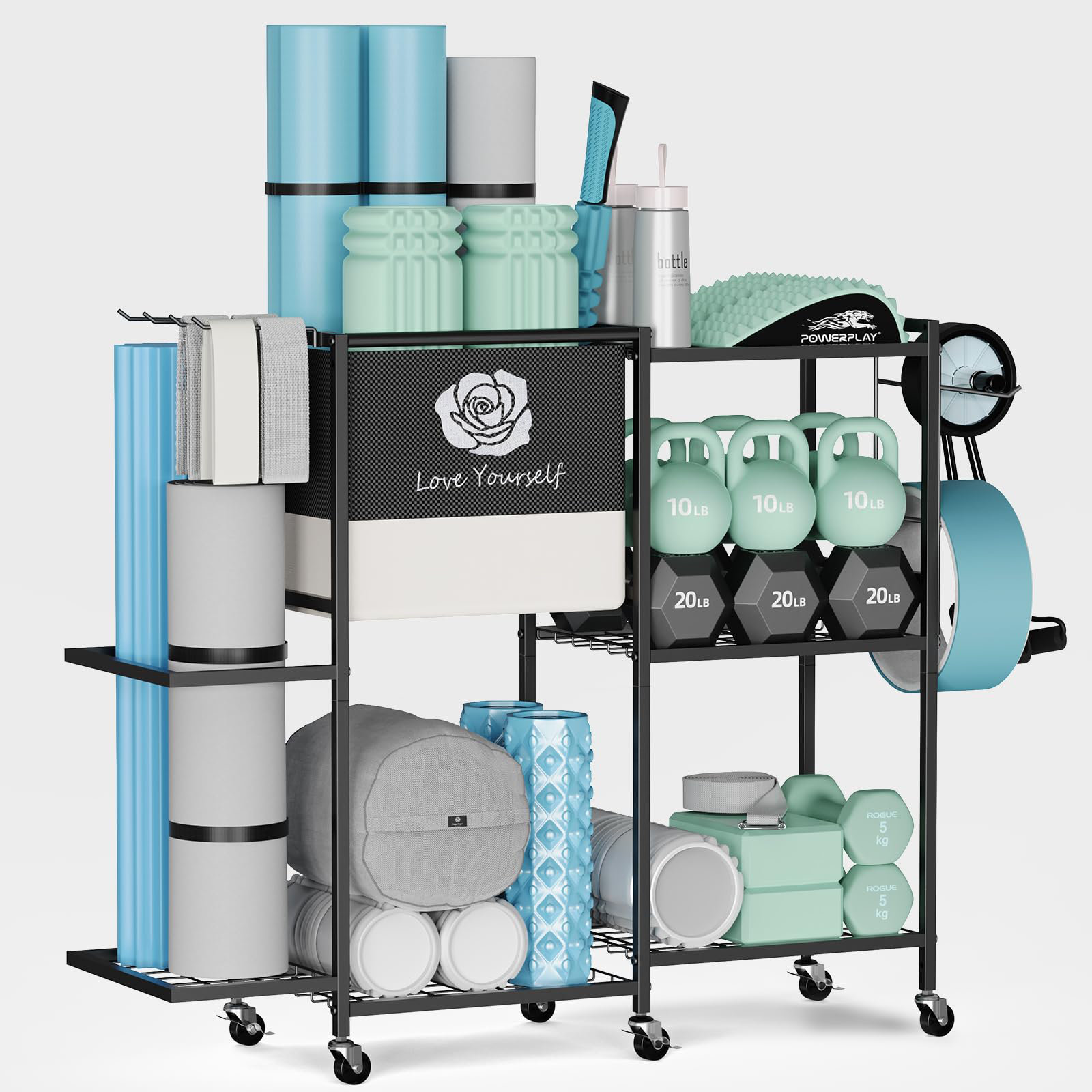 WFX Utility™ Yoga Mat Storage Rack,Home Gym Storage Rack Gym Workout ...