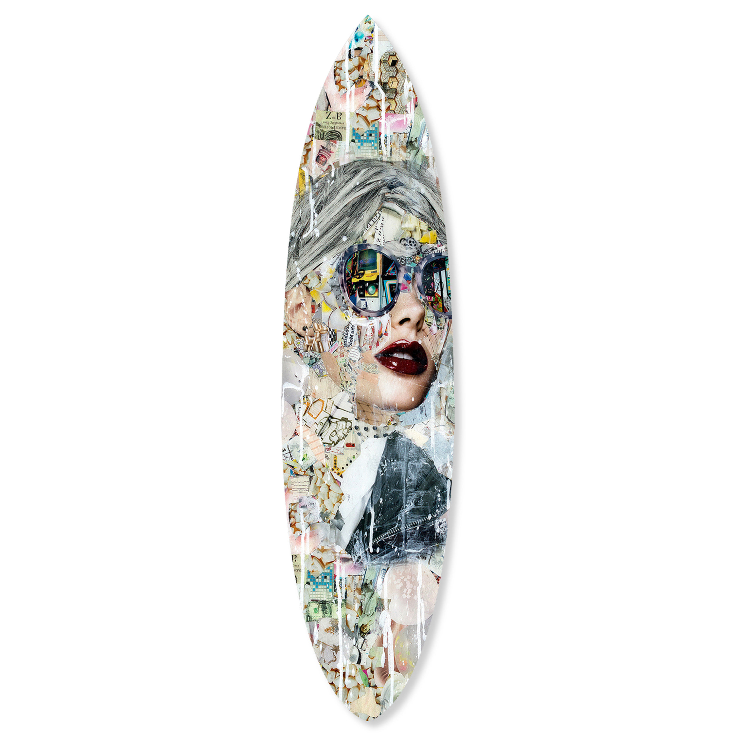 Oliver Gal Graffiti Galaxy Surfboard by Katy Hirschfeld - Decorative ...