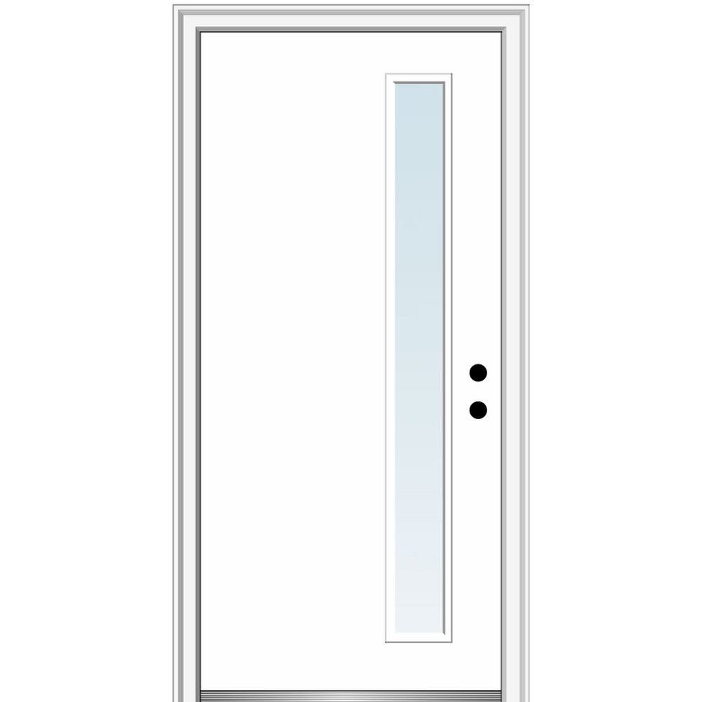 MMI Door Spotlight Primed Fiberglass Prehung Front Entry Door | Wayfair