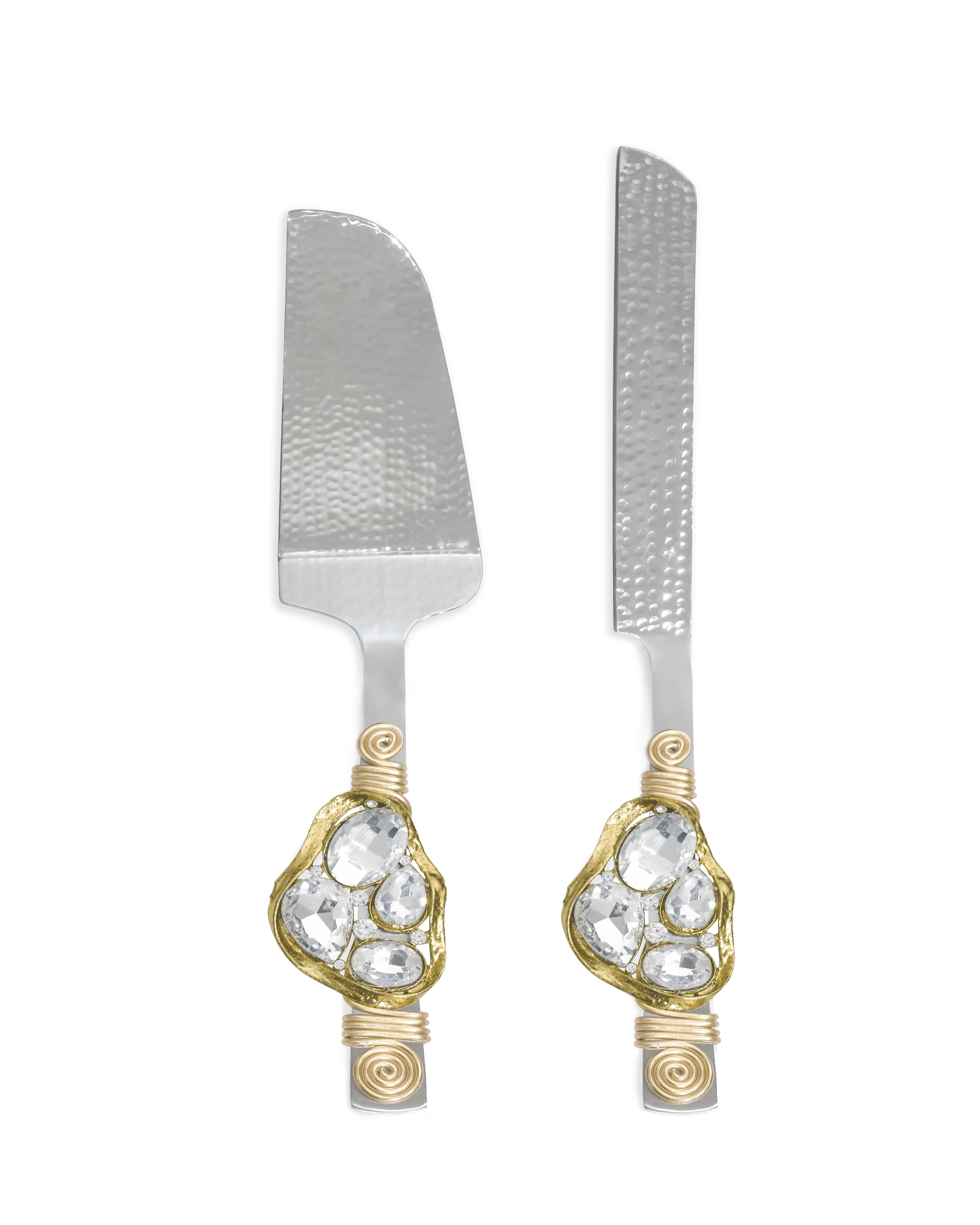 House of Hampton® Cumulus Crystal Cake Server Set | Wayfair