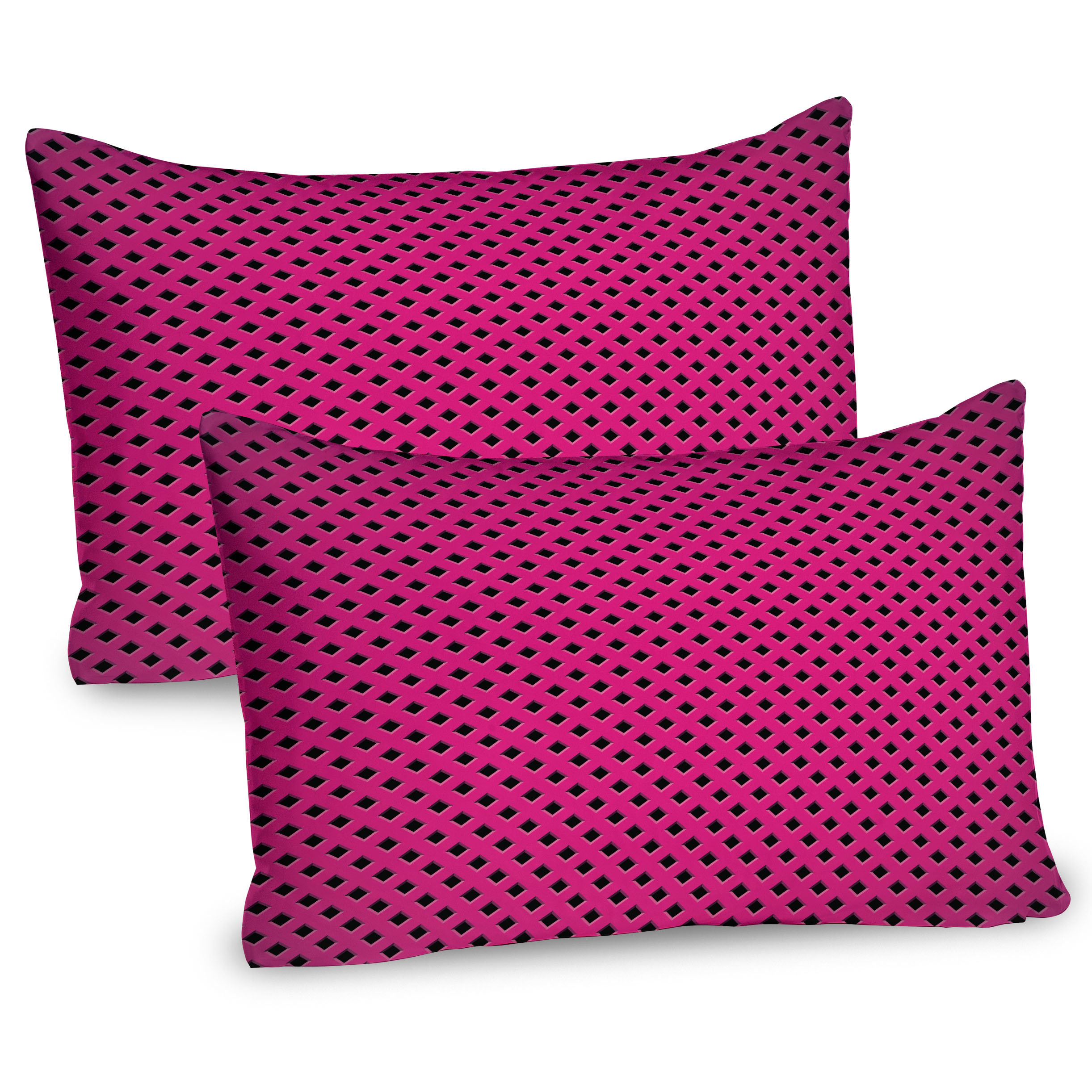 Ambesonne Digital Pillow Sham 2 Pack Modern Diamond Check Design ...