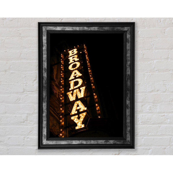 Bright Star Broadway Lights - Single Picture Frame Print | Wayfair.co.uk