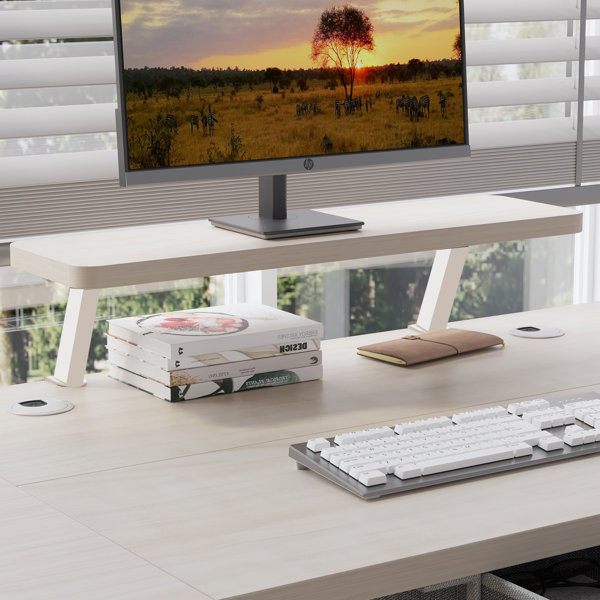 Inbox Zero Lasherrie Height Adjustable Standing Desk With A Layer ...