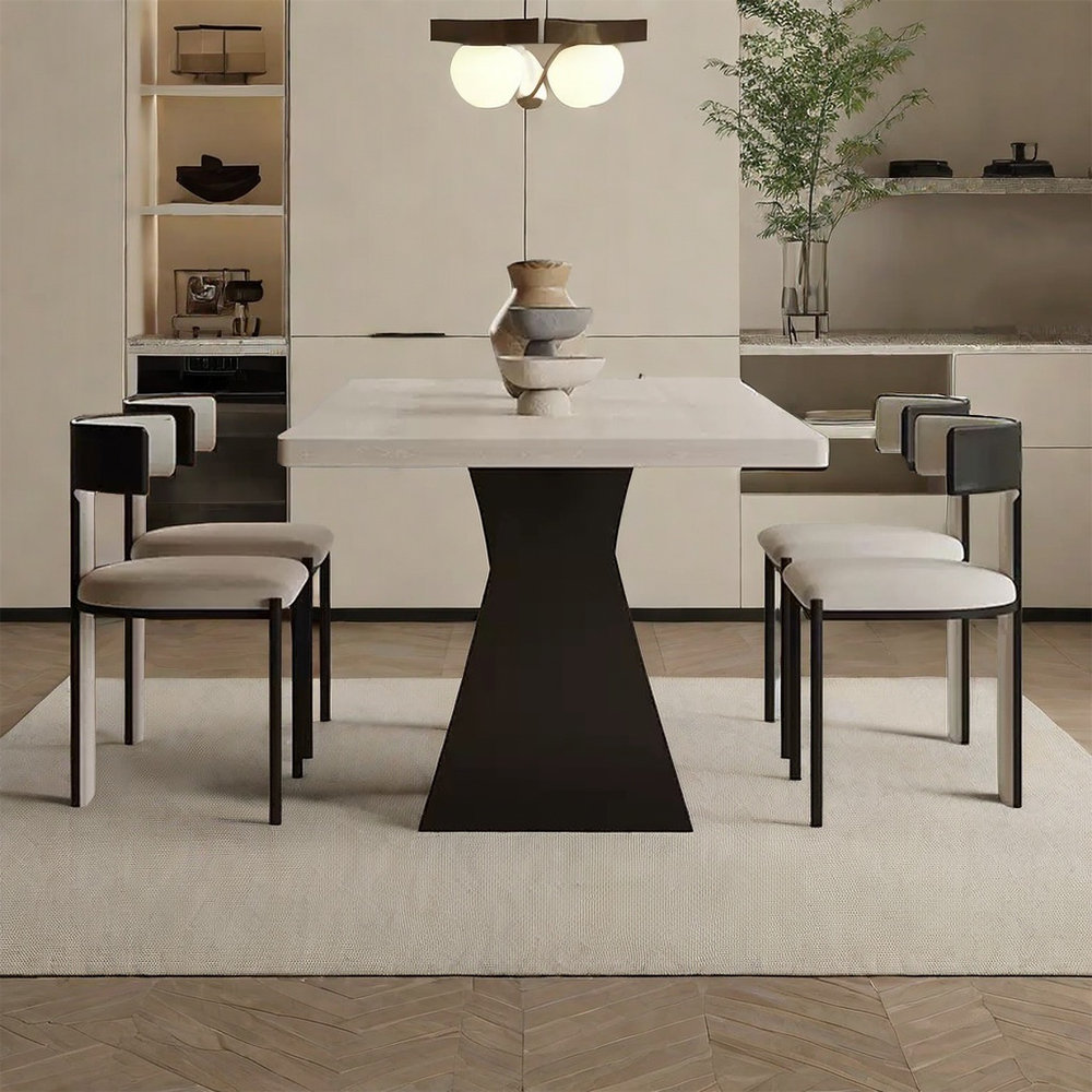 Animoe D Furniture Ancient style light luxury simple dining table set ...