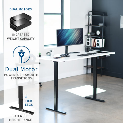 VIvo Electric 71" x 30" Stand Up Desk Workstation, 2B7B Series ...