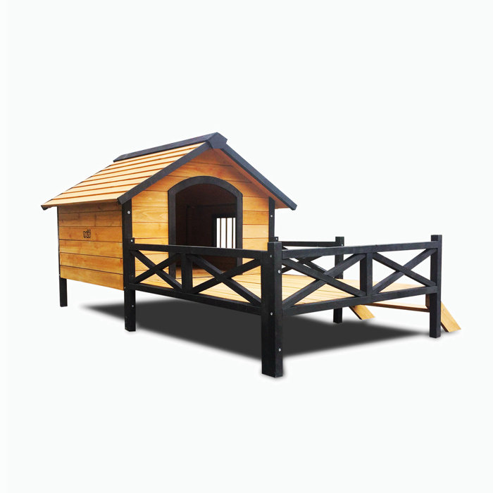 Tucker Murphy Pet™ Danzelle Yellow Brown Dog House | Wayfair