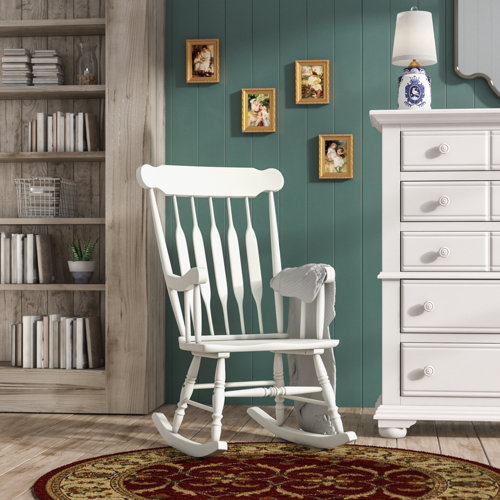 Alcott Hill® Luhrmann Wood Rocking Chair & Reviews | Wayfair