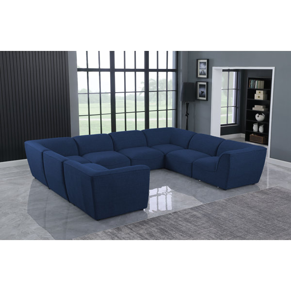 Wade Logan® Arens 8 - Piece Upholstered Sectional - Wayfair Canada