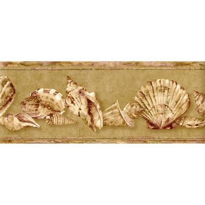 Highland Dunes Adrieanna Coastal Seashell Border | Wayfair
