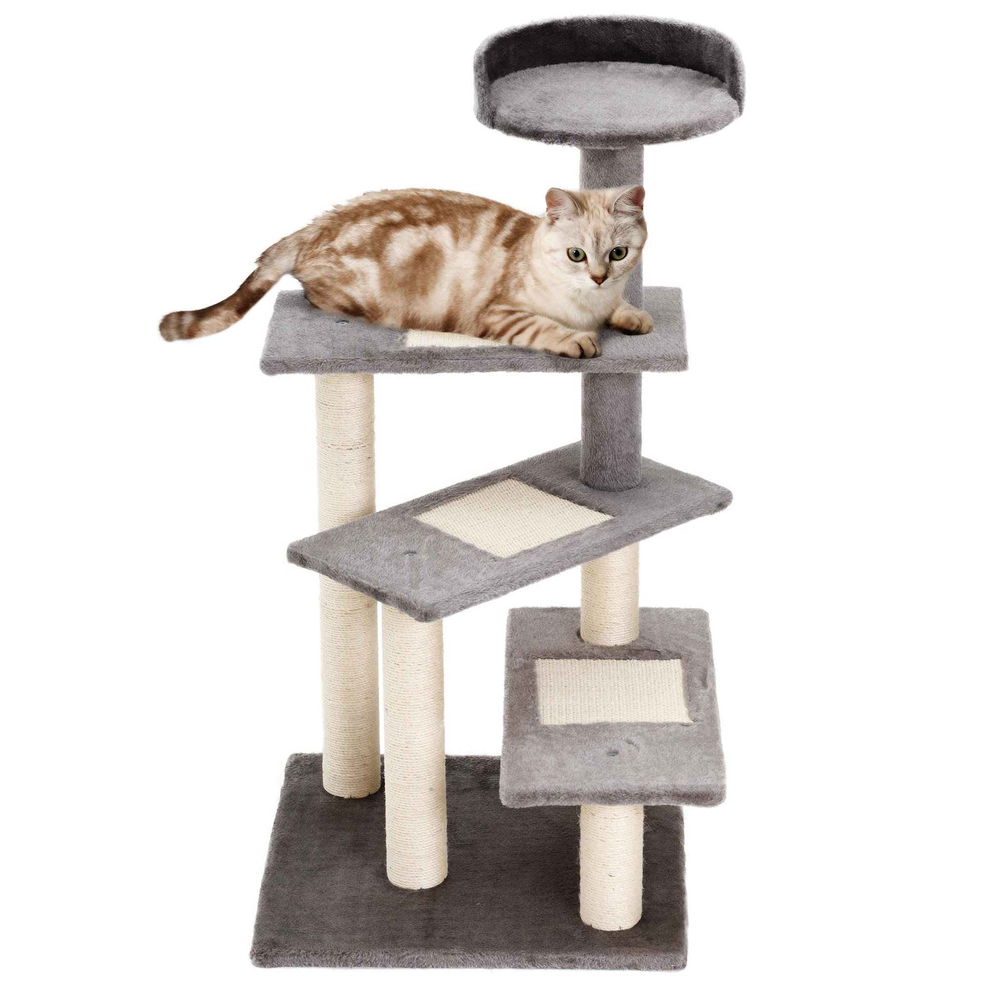 Tucker Murphy Pet™ Pawhut 40" 5-Level Revolving Stair Cat Tree ...