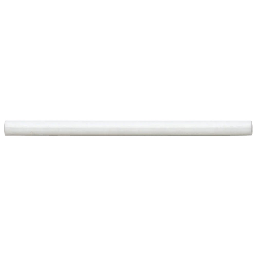 Bedrosians Cloe 0.5" X 8" Ceramic Jolly Miter Edge In White | Perigold