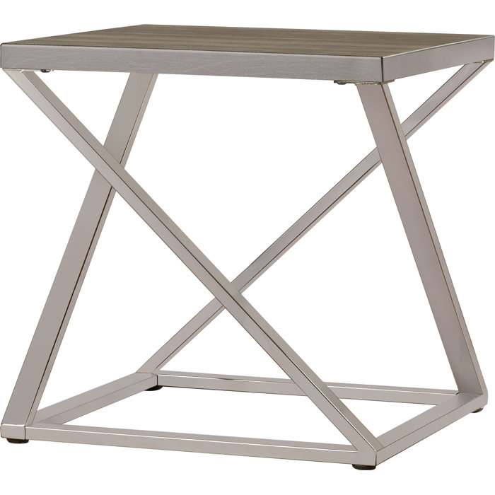 Brayden Studio® Mauer Cross Legs End Table & Reviews | Wayfair