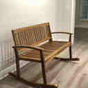 August Grove® Outdoor Campton Rocking Solid Wood Bench & Reviews | Wayfair