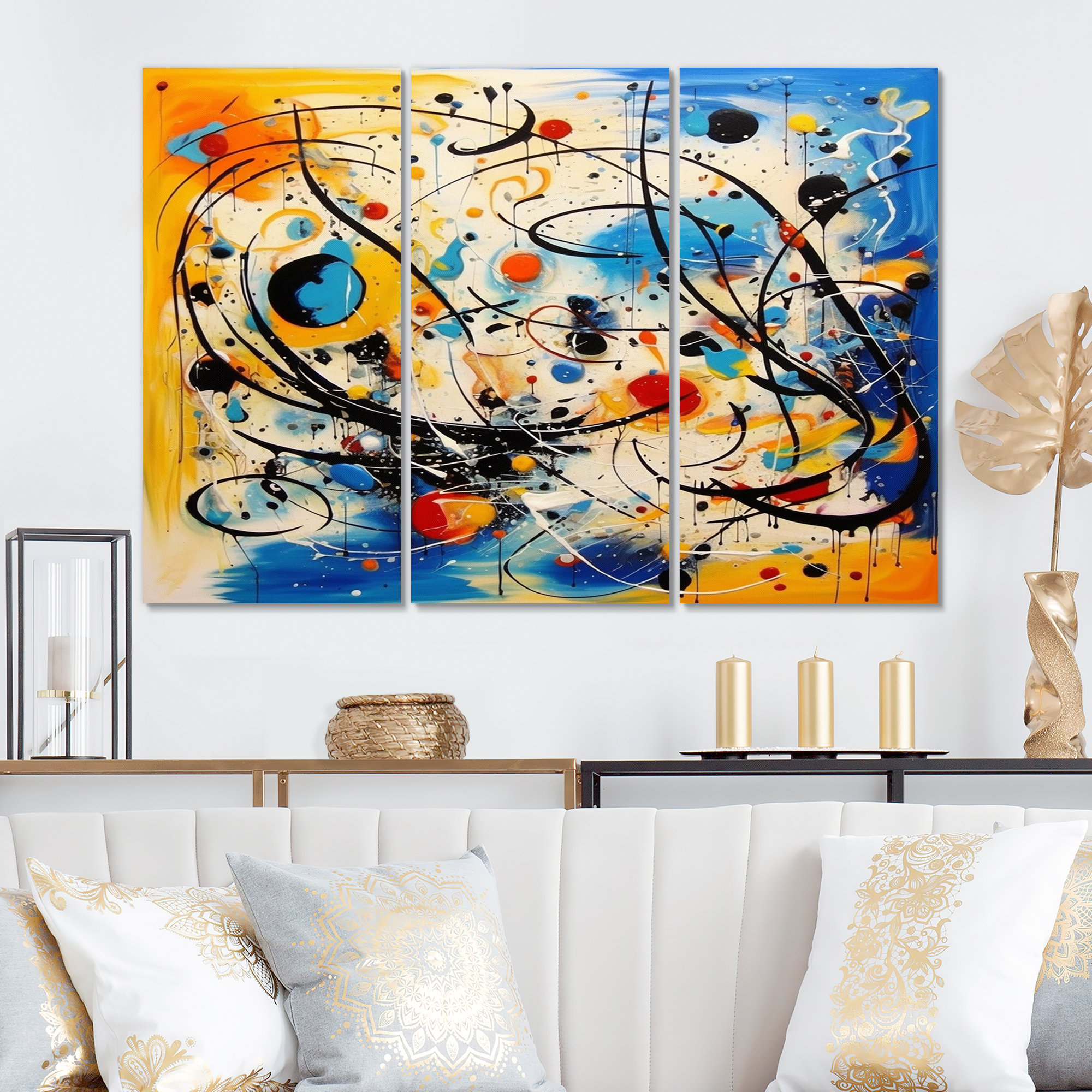 Ivy Bronx All That Jazz Colourful Joy IV - Abstract Collages Canvas Art ...