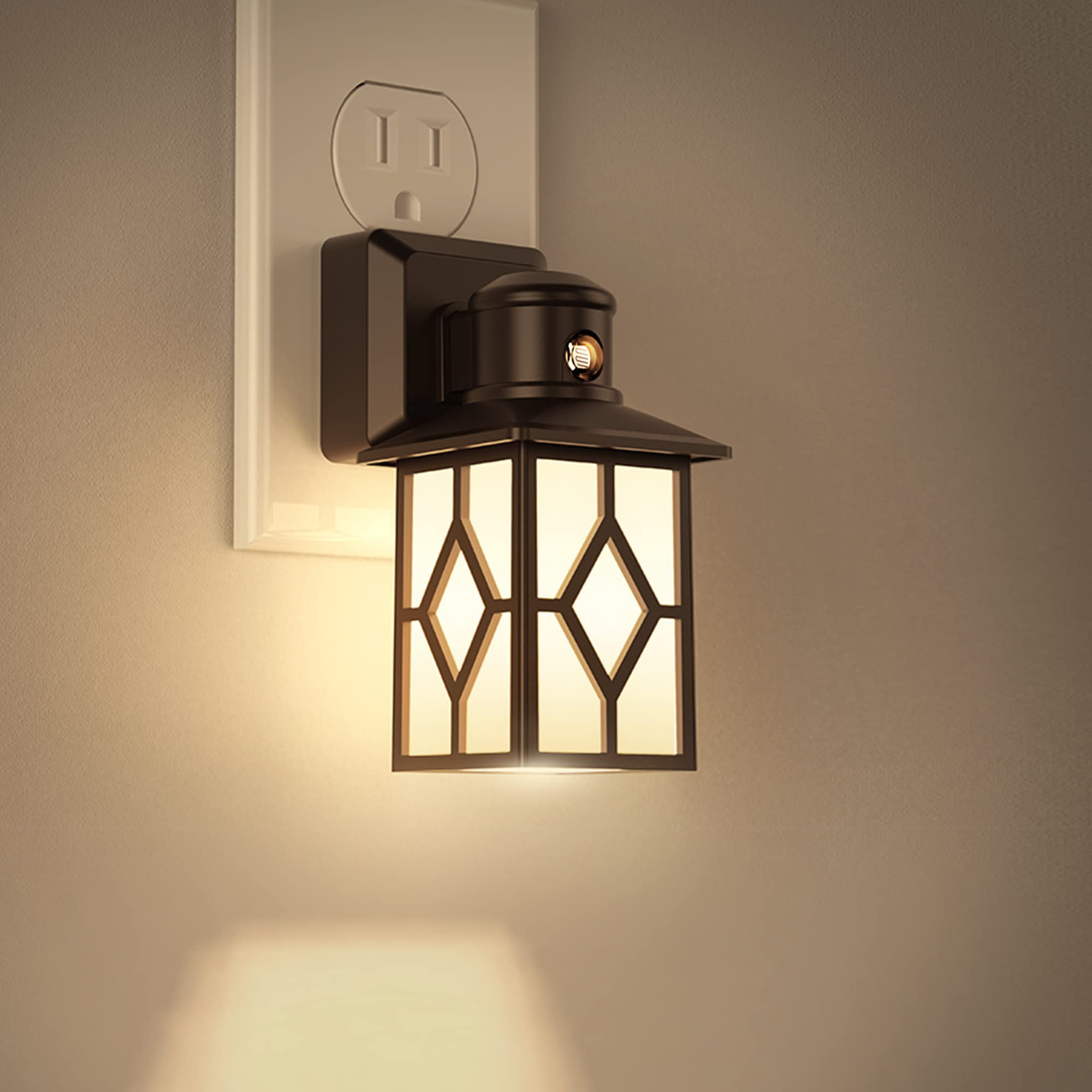 Winston Porter 2 Pack Vintage Farmhouse Night Light Plug Into Wall ...