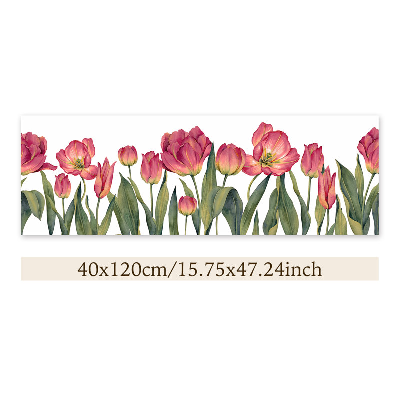 Winston Porter Tulip Garden Static Cling Window Decal & Reviews | Wayfair