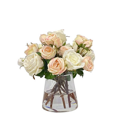 Winward Home Roses in Vase | Perigold