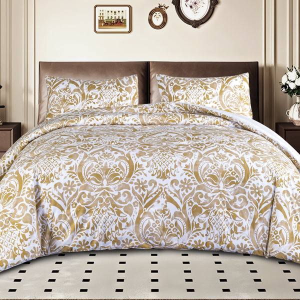 Alpha Home Ensemble d'édredon imprimé avec housse en coton - Wayfair Canada