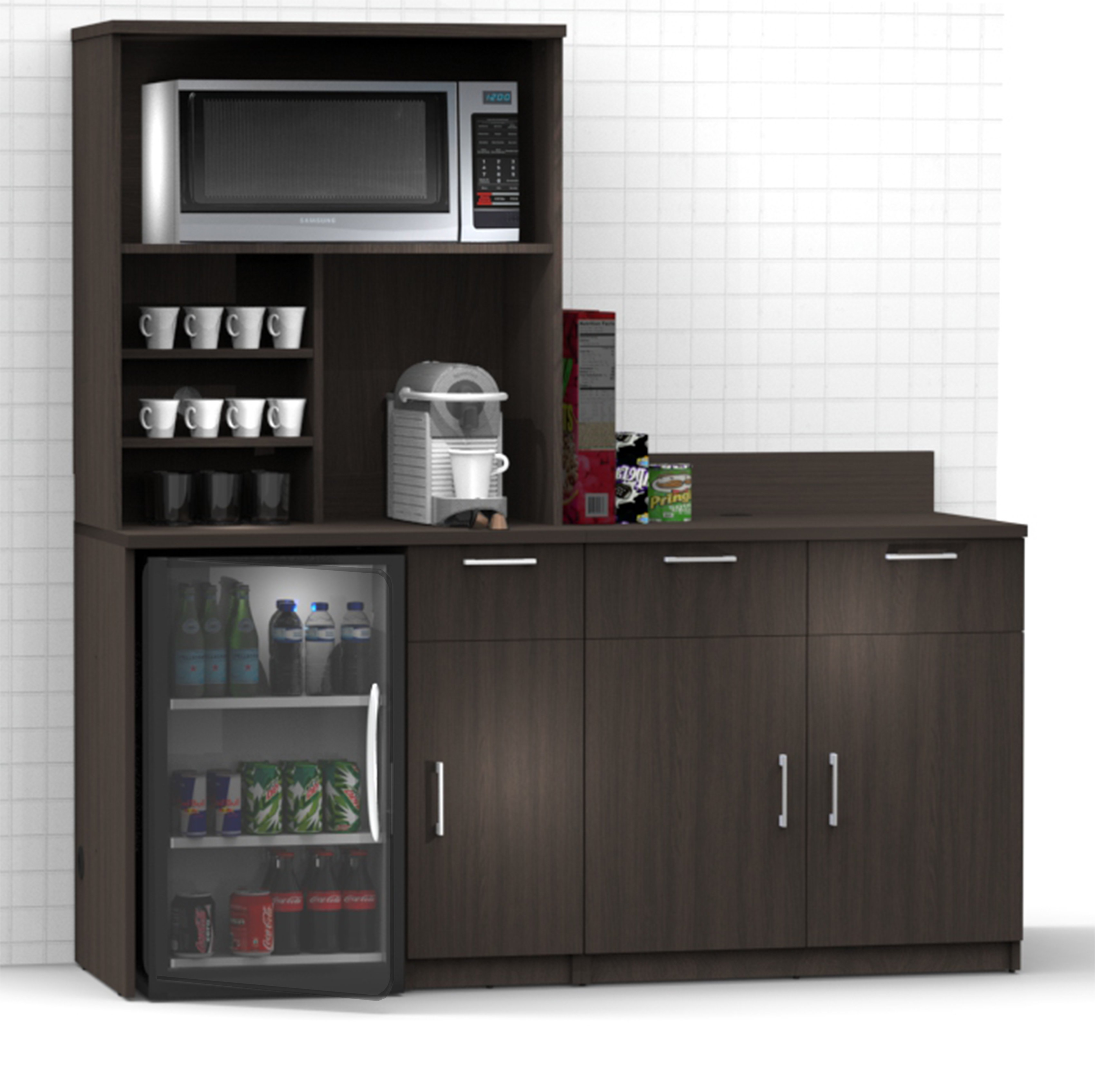 Breaktime Commercial Grade Coffee Kitchen Lunch Room Cabinets Fully ...