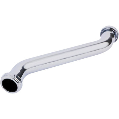 Highcraft Double Offset Tube 1-1/2" Chrome Brass 22-Gauge for Bathroom ...