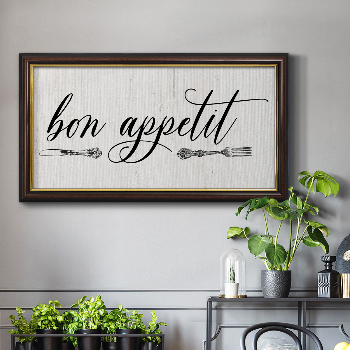 Red Barrel Studio® Liham Bon Appetit - Single Picture Frame Textual Art ...