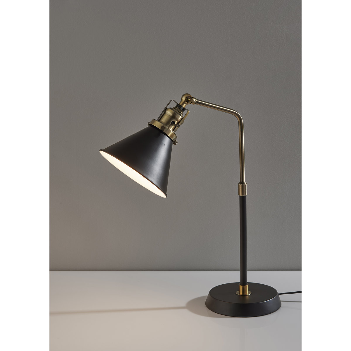 Longshore Tides Lasky 19.5'' Black Desk Lamp & Reviews | Wayfair
