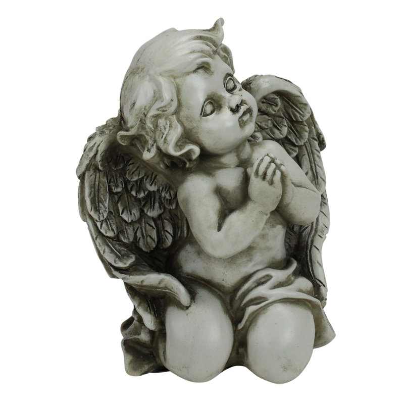 Northlight Seasonal 6" Heavenly Gardens Distressed Almond Brown Praying ...