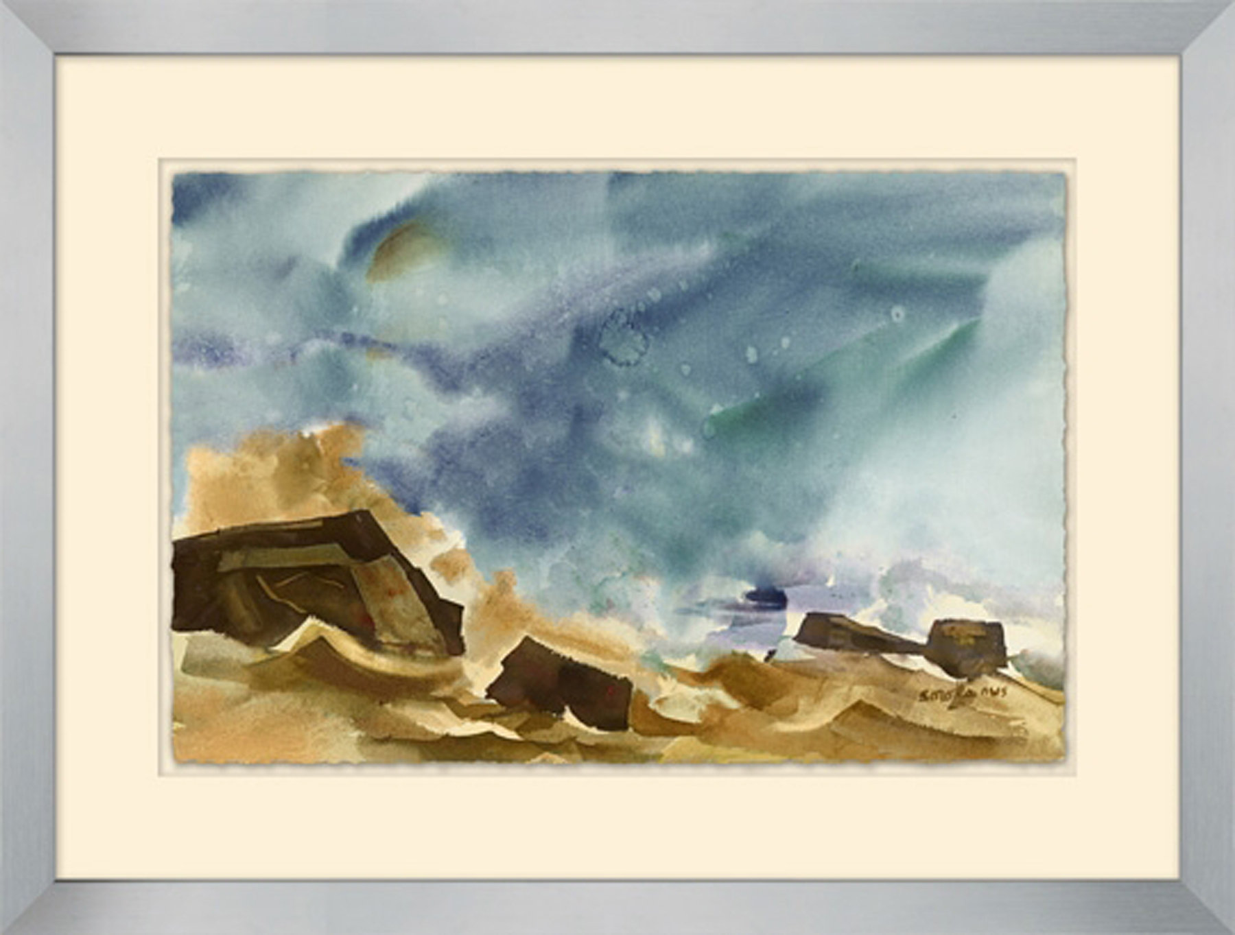 Wendover Art Group Wild Wave - Picture Frame Painting on Paper | Wayfair