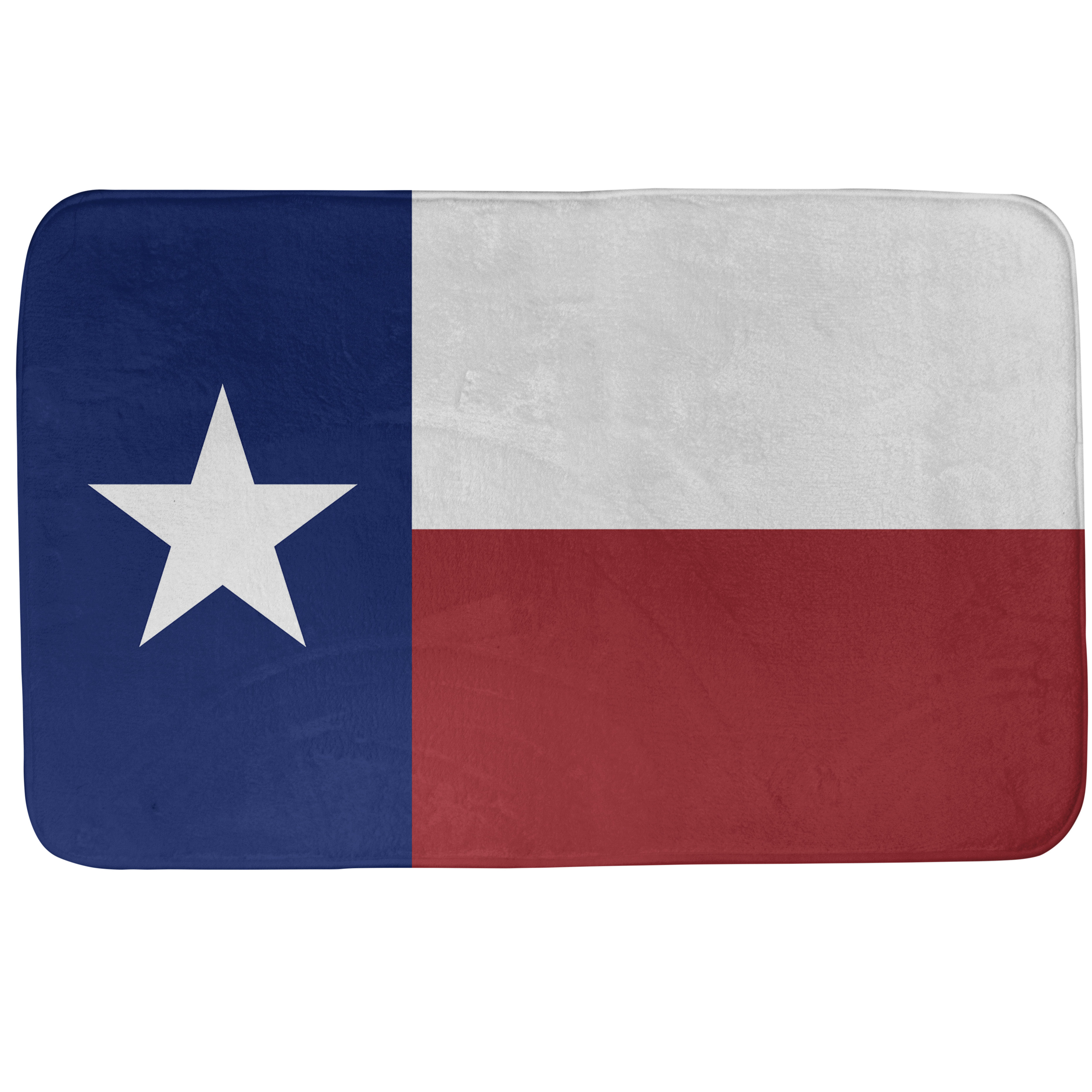 Ebern Designs Fawcett Texas Flag Rectangle Non-Slip Bath Rug - Wayfair ...