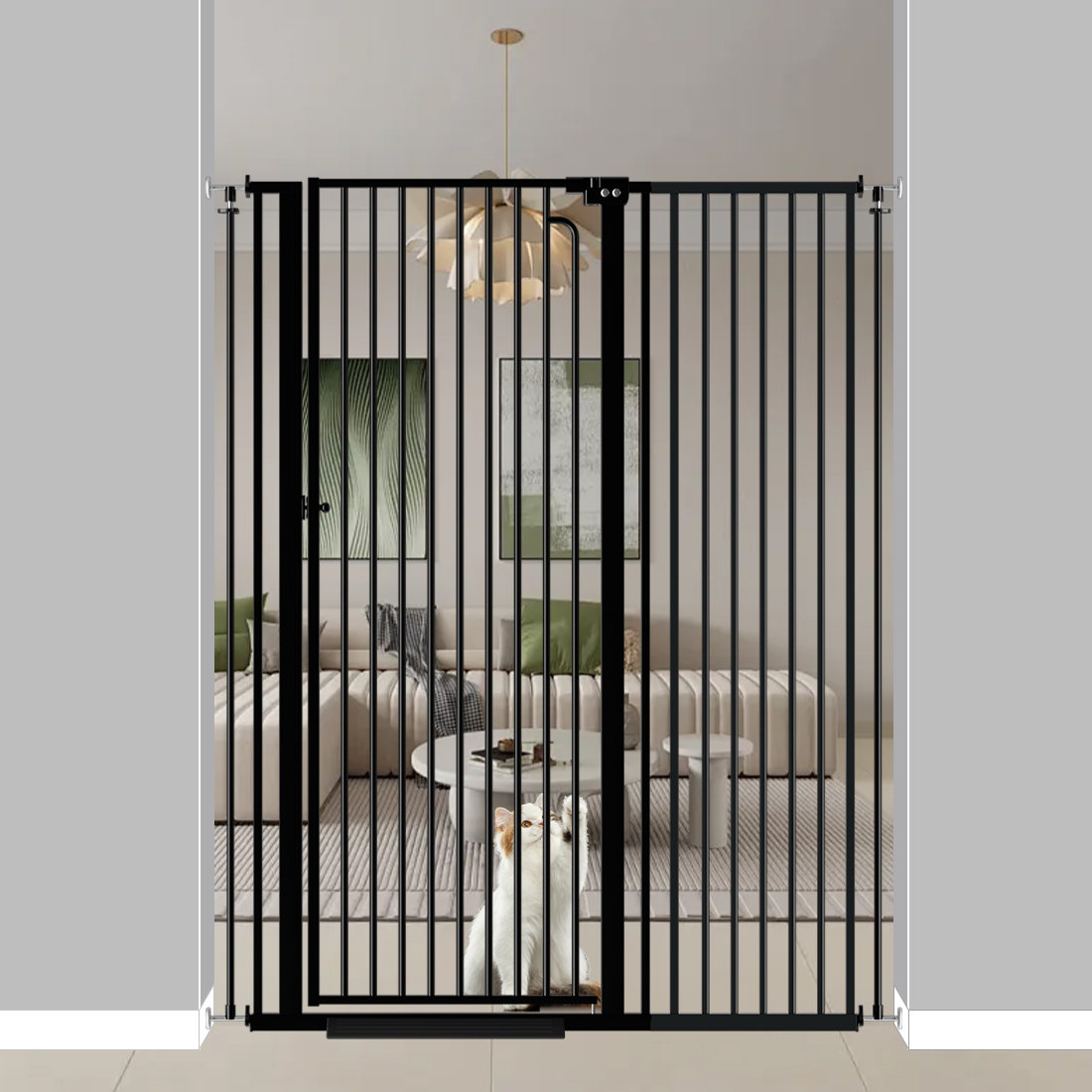 Tucker Murphy Pet™ Extra Tall Cat Gate for Doorways, Tall Pet Gate for ...