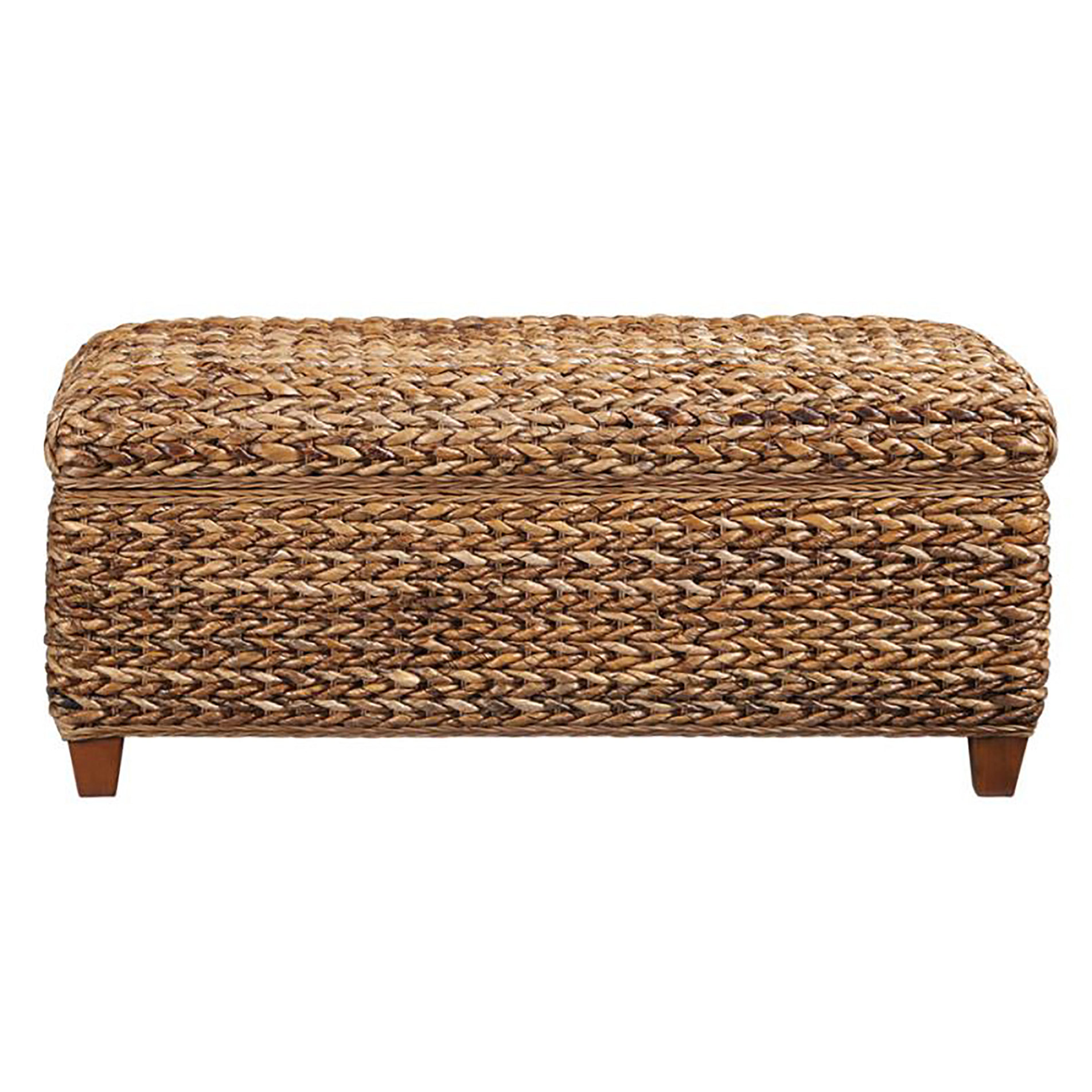 Dakota Fields Amber Woven Banana Leaf Storage Trunk | Wayfair