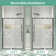 Arch Glass Designs 50-54" W x 71" H Flush Glass Shower Door Reversible ...