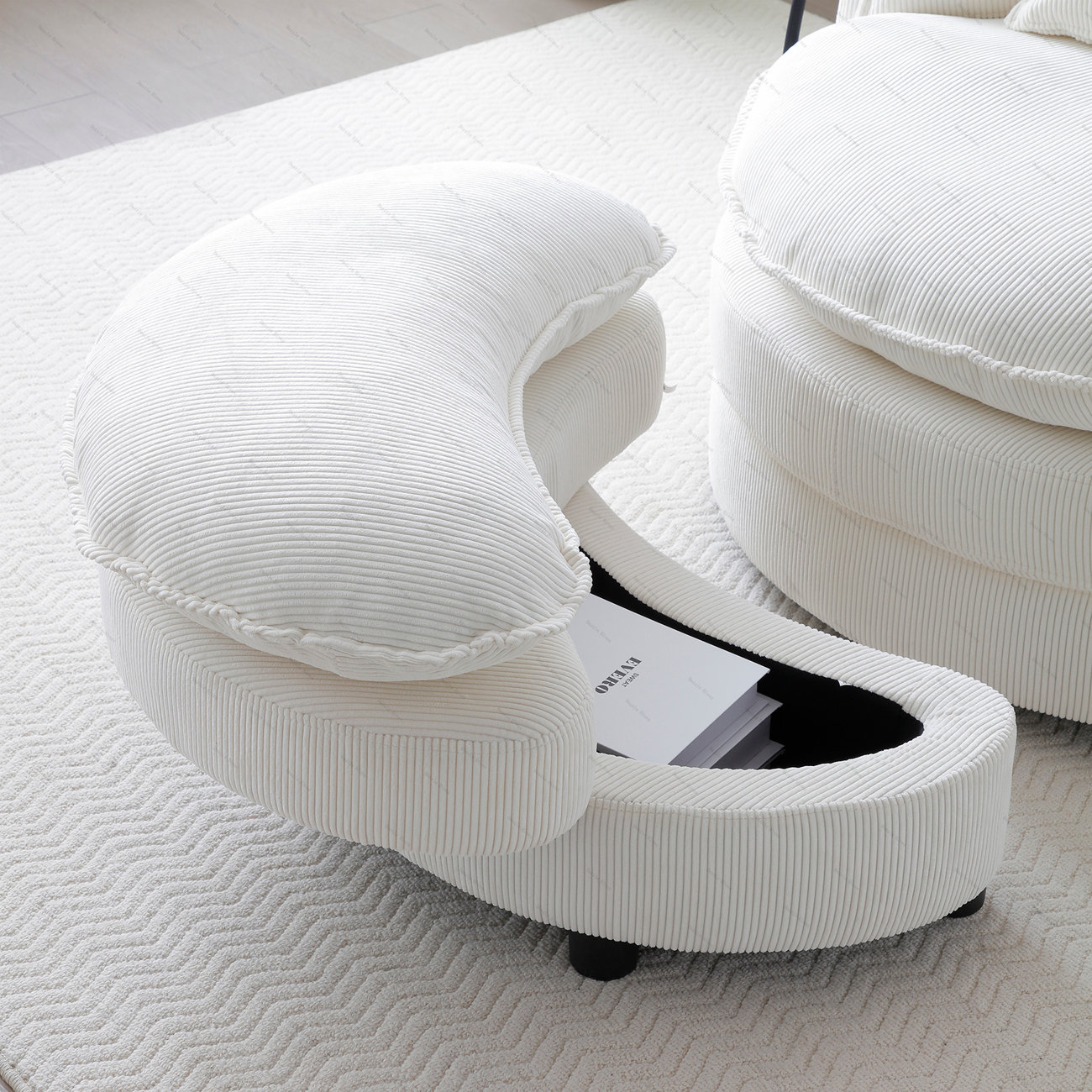 Latitude Run® 360° Swivel Accent Barrel Chair Modern Comfy Round ...