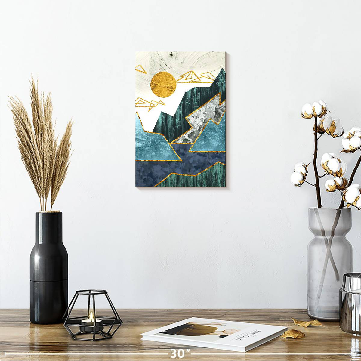 Wade Logan® Avery Sun Over Abstract Landscape | Wayfair