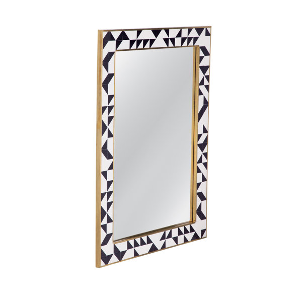 George Oliver Lann Bone Rectangular Wall Mirror | Wayfair