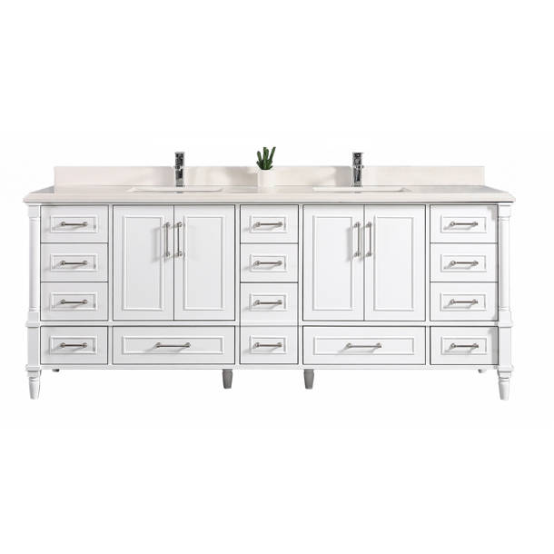 Mercer41 Flavell 48'' Single Bathroom Vanity with Marble Top | Wayfair