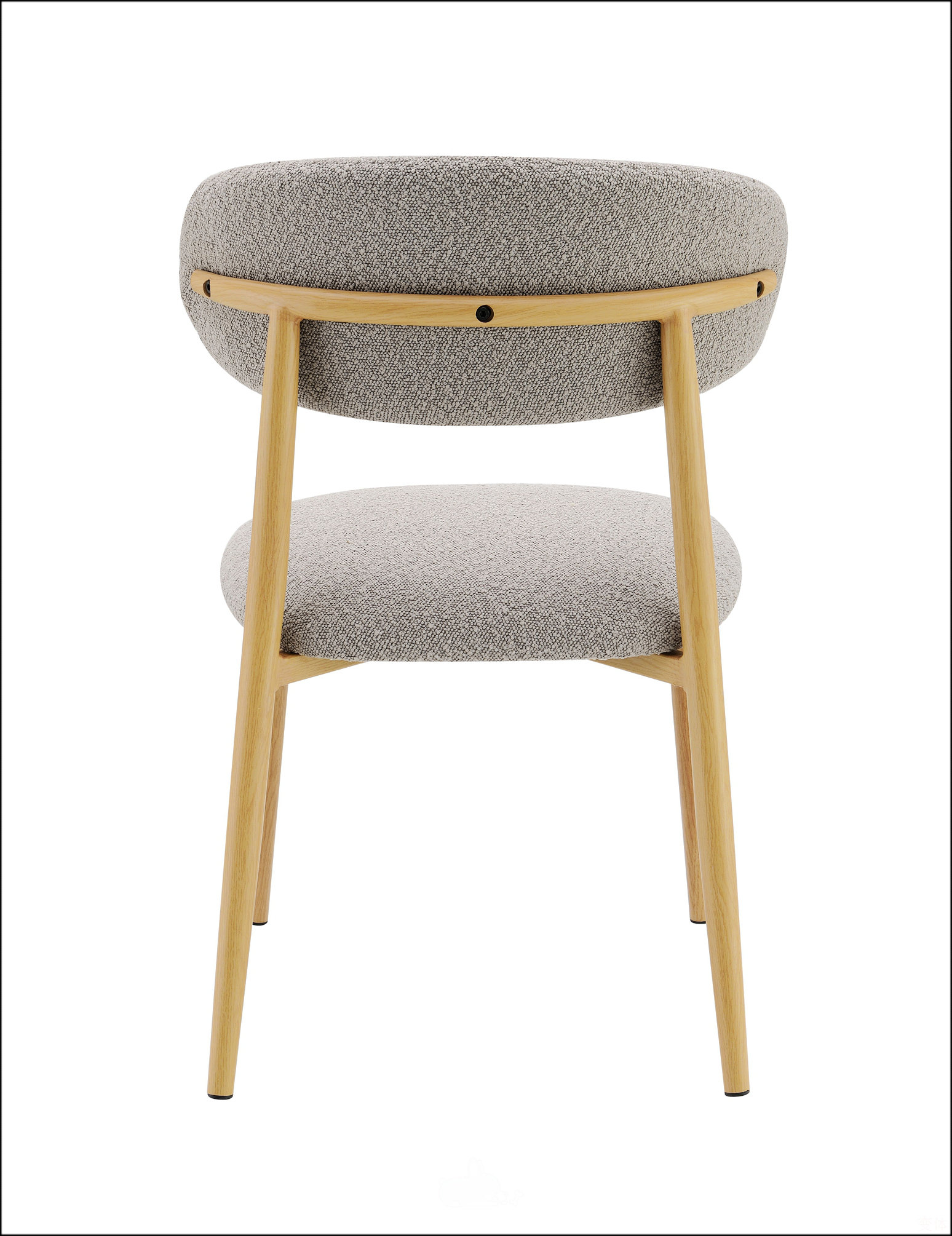George Oliver Gray Boucle Finish Side Chair | Wayfair