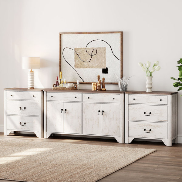Lark Manor Haikey TV Stand For Tvs Up To 120", 3 In 1 Farmhouse ...