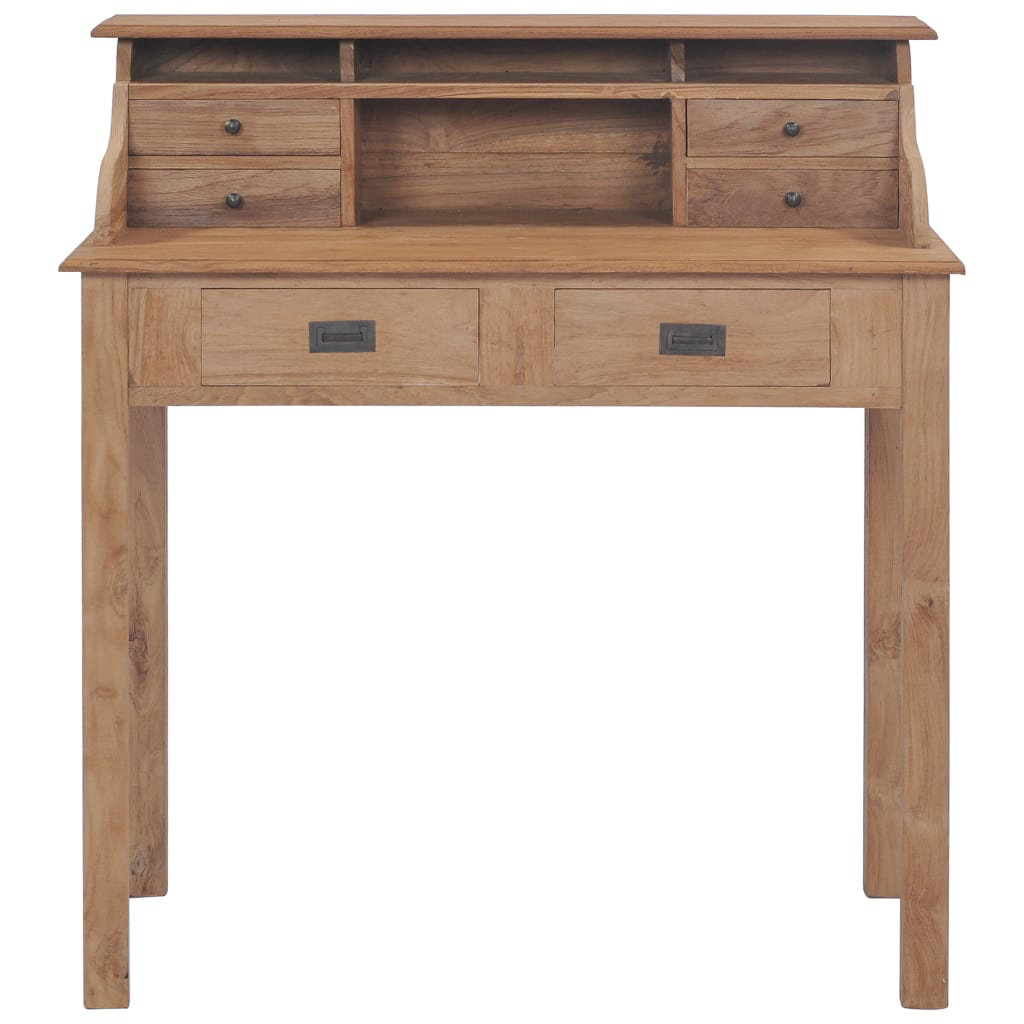 Millwood Pines Charece Solid Wood Writing Desk | Wayfair